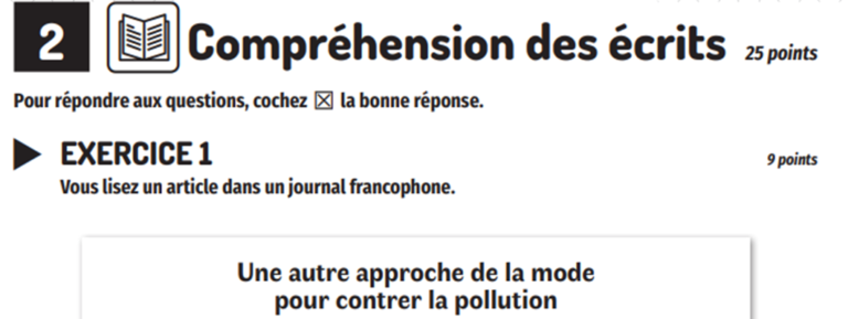 DELF B2: Compréhension écrite - Test gratuit